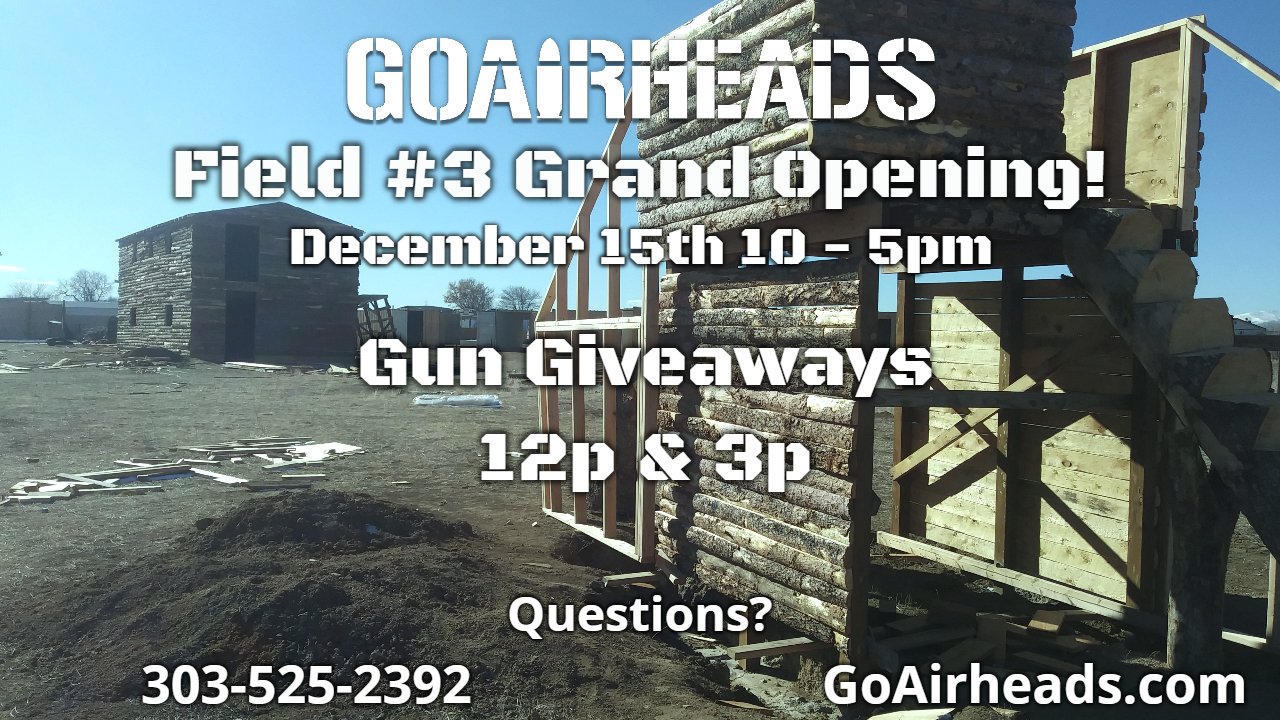 Field #3 Grand Opening!(12/15/18) - GoAirheads